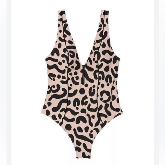 Victoria's Secret | Swim | New Victorias Secret Leopard Print Zipper ...